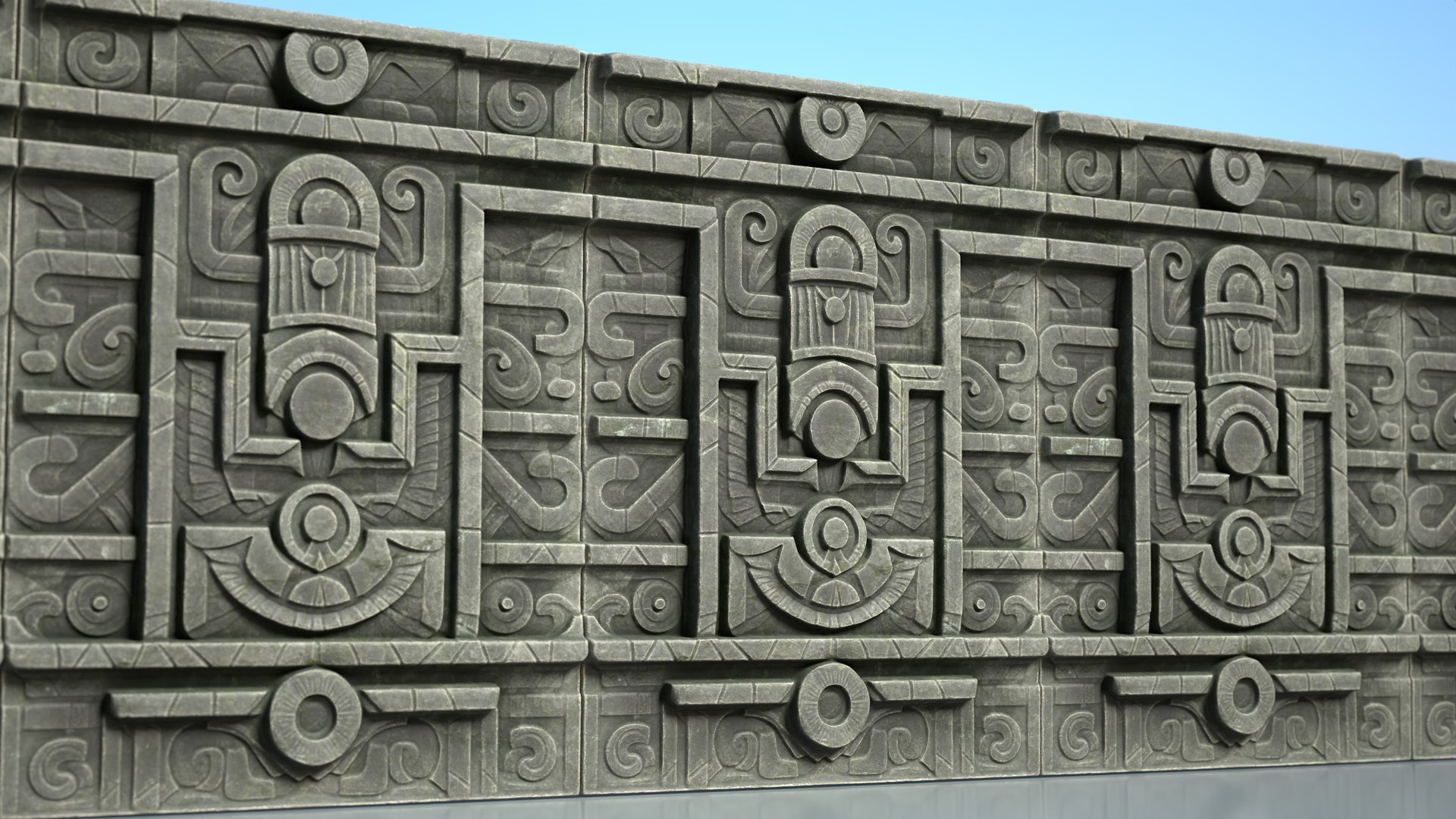 High Poly Mayan Walls - 240418 3D - TurboSquid 2217997