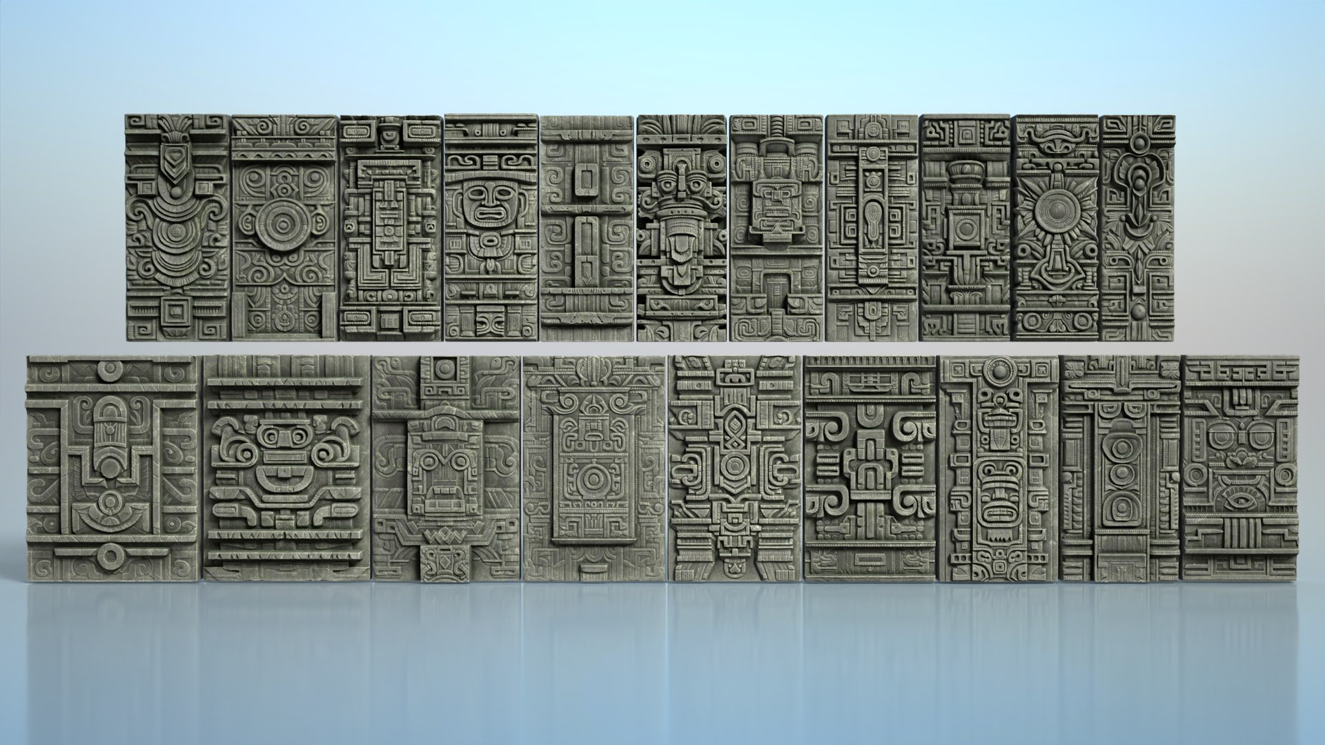 High Poly Mayan Walls - 240418 3D - TurboSquid 2217997