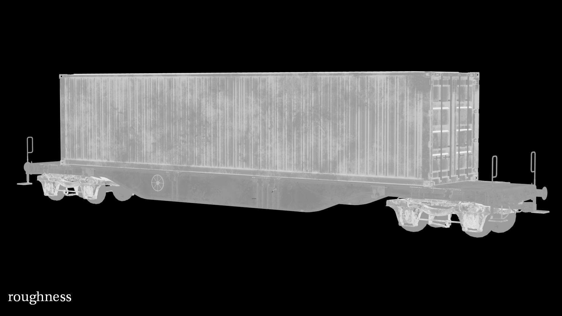 3D Container Wagon - TurboSquid 1637437