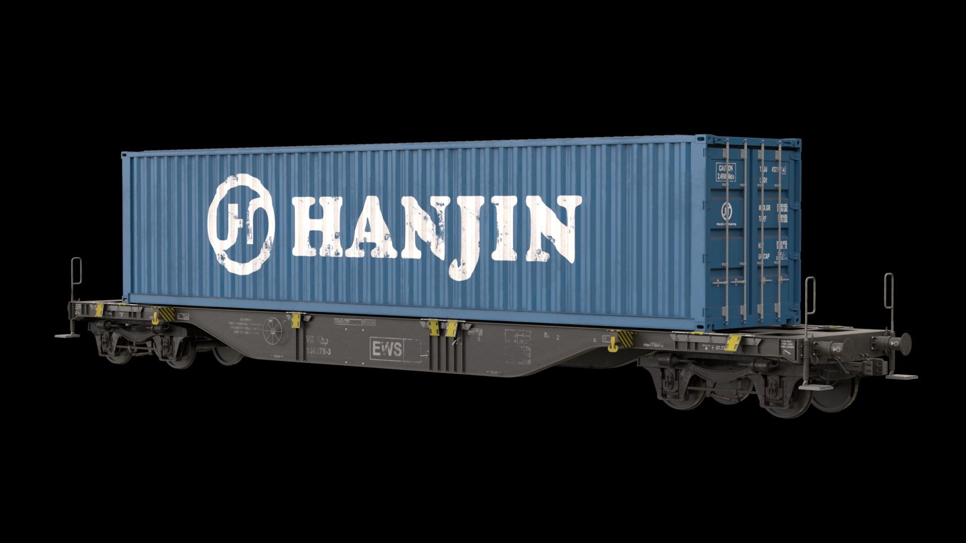3D Container Wagon - TurboSquid 1637437