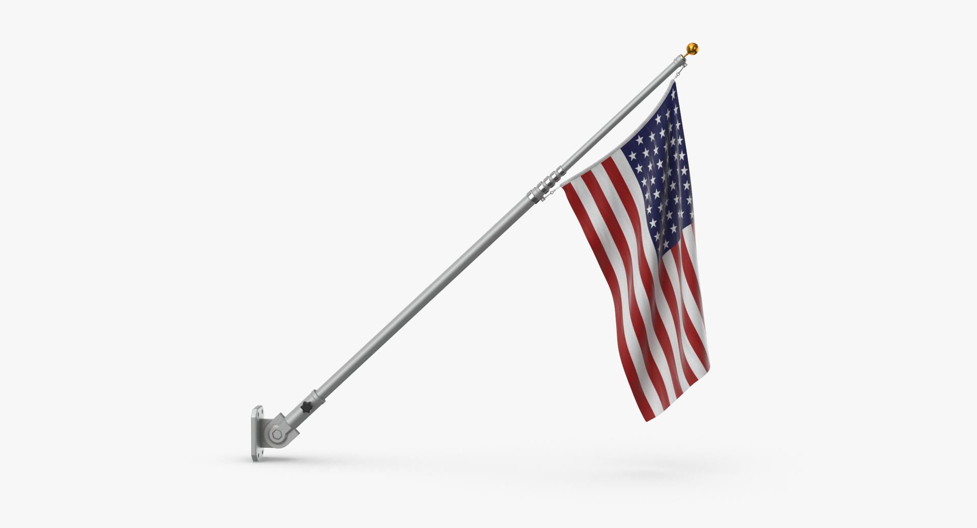 Flagpole 01 3D Model - TurboSquid 1621480