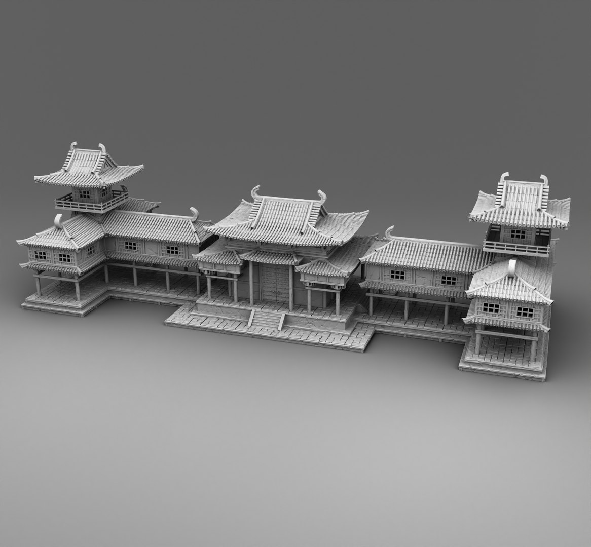 Great Chinese Palace Model - TurboSquid 1948094