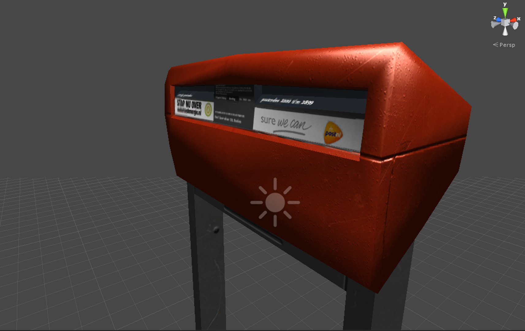 Free Dutch Mail Box 3d Model