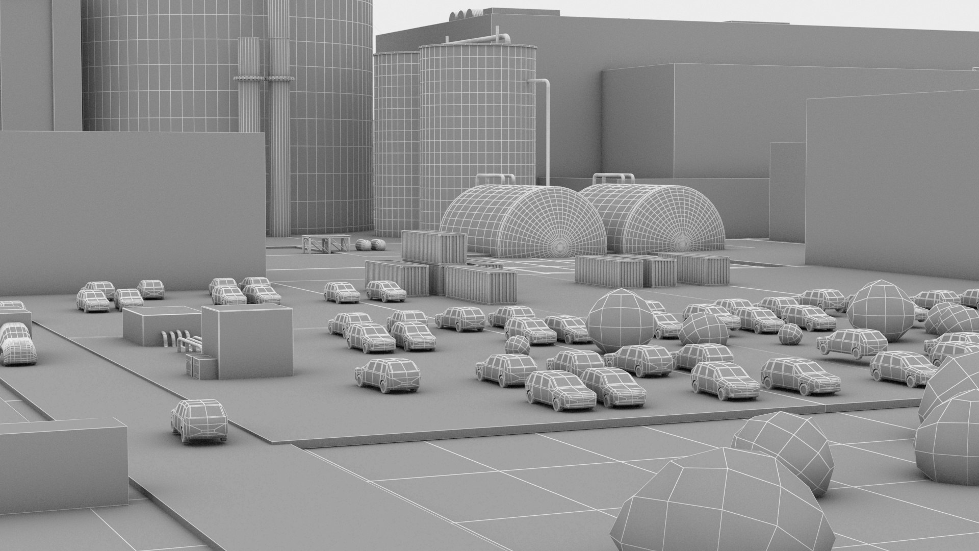 EPR Nuclear Power Plant 3D Model - TurboSquid 2252826