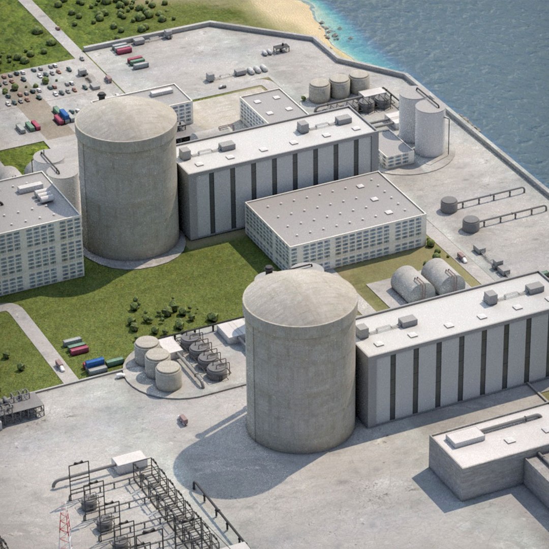 Epr Nuclear Power Plant 3d Model Turbosquid 2252826