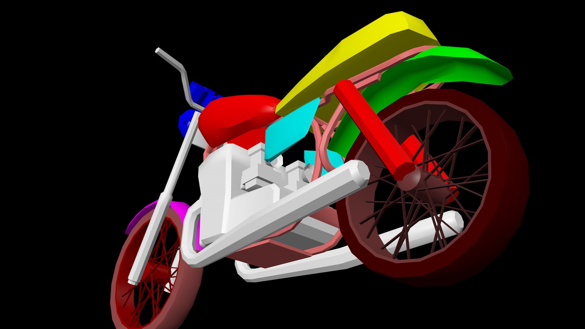 3D Model Yamaha 650 Motorcyle - TurboSquid 2087344
