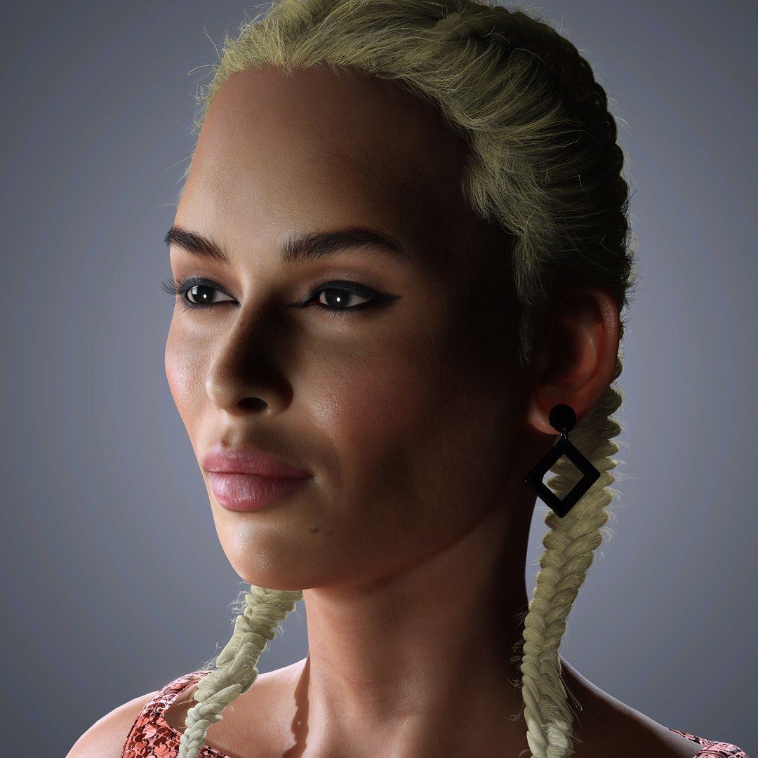 3D Zoe Kravitz Character 3D Model Low-poly - TurboSquid 2308614