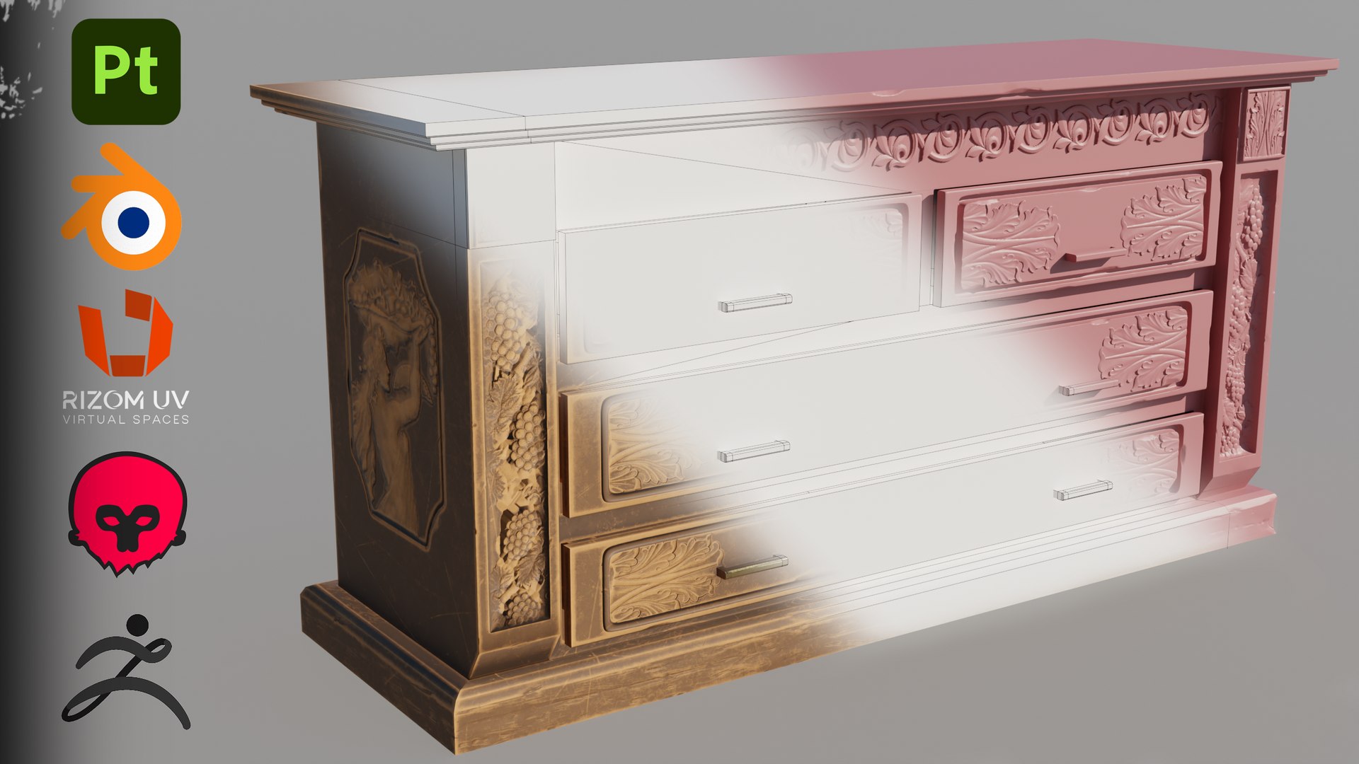 Night Table 3D Model - TurboSquid 2208076