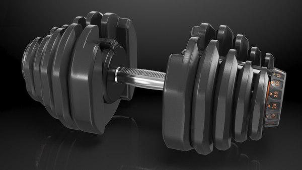 Dial Weight Adjusting Dumbbell 3D model - TurboSquid 1833300