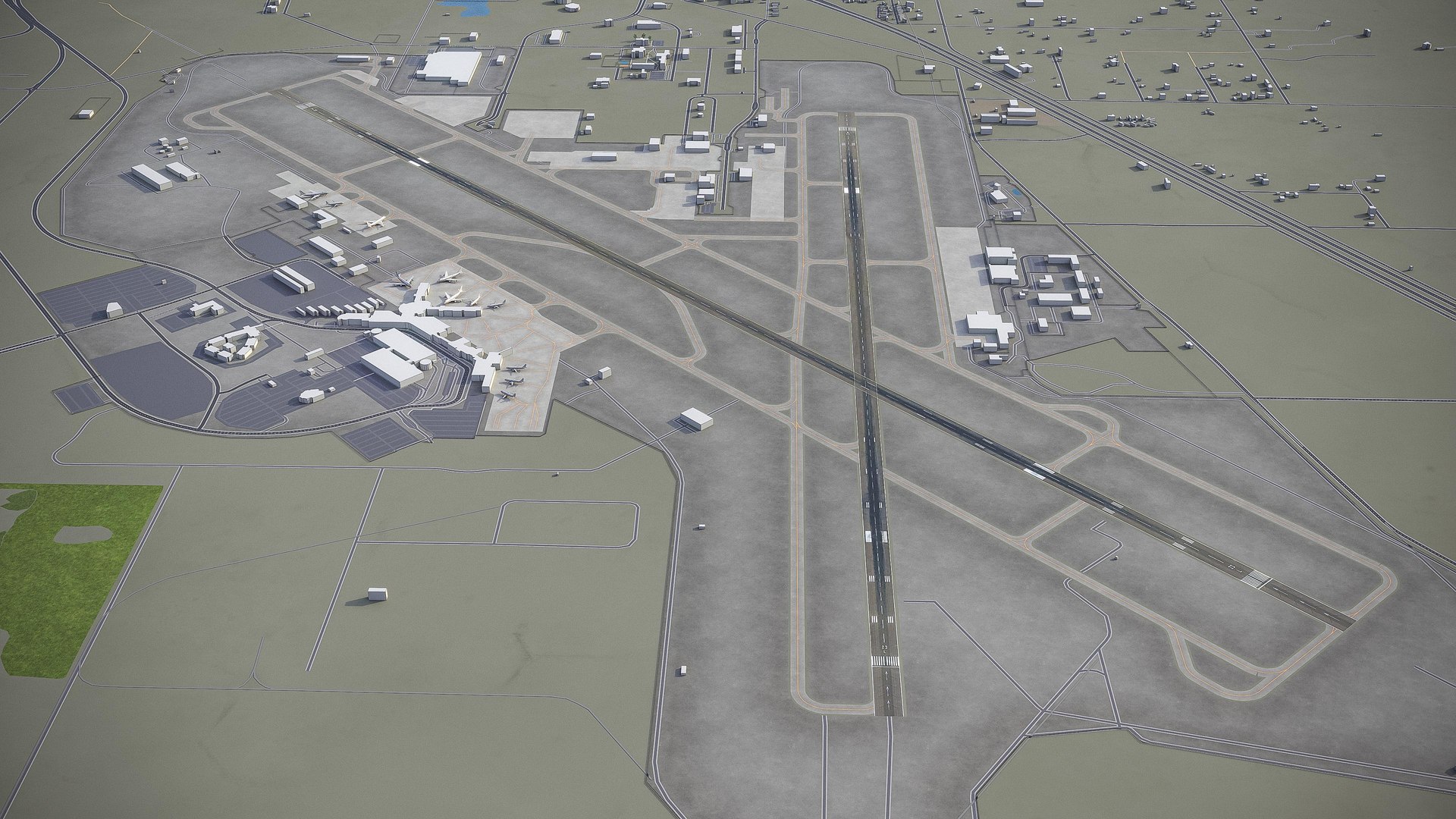 3D Spokane International Airport - - TurboSquid 1559587