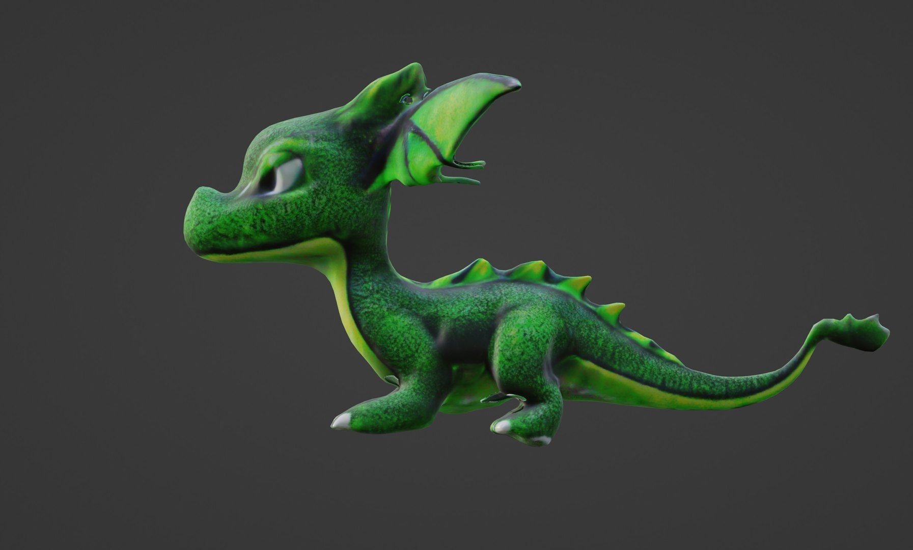 Symbol - Small Green Dragon 3D Model 3D Model - TurboSquid 2175202