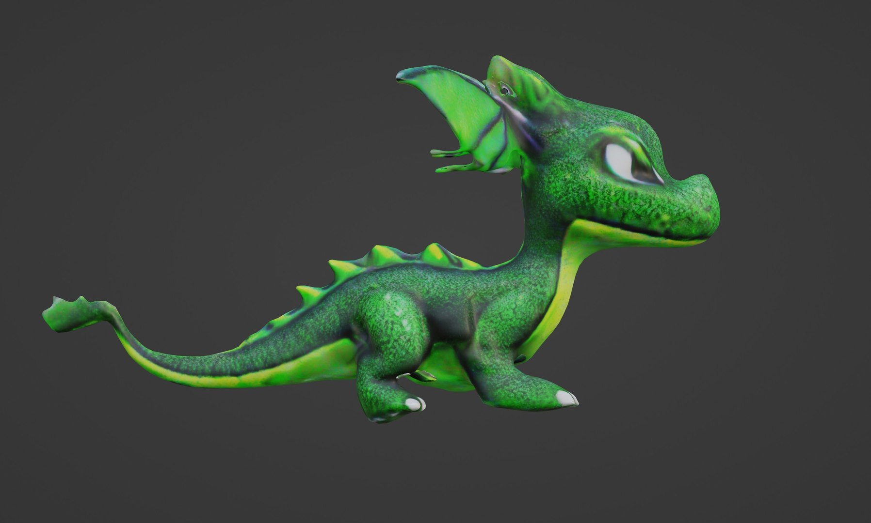 Symbol - Small Green Dragon 3D Model 3D Model - TurboSquid 2175202