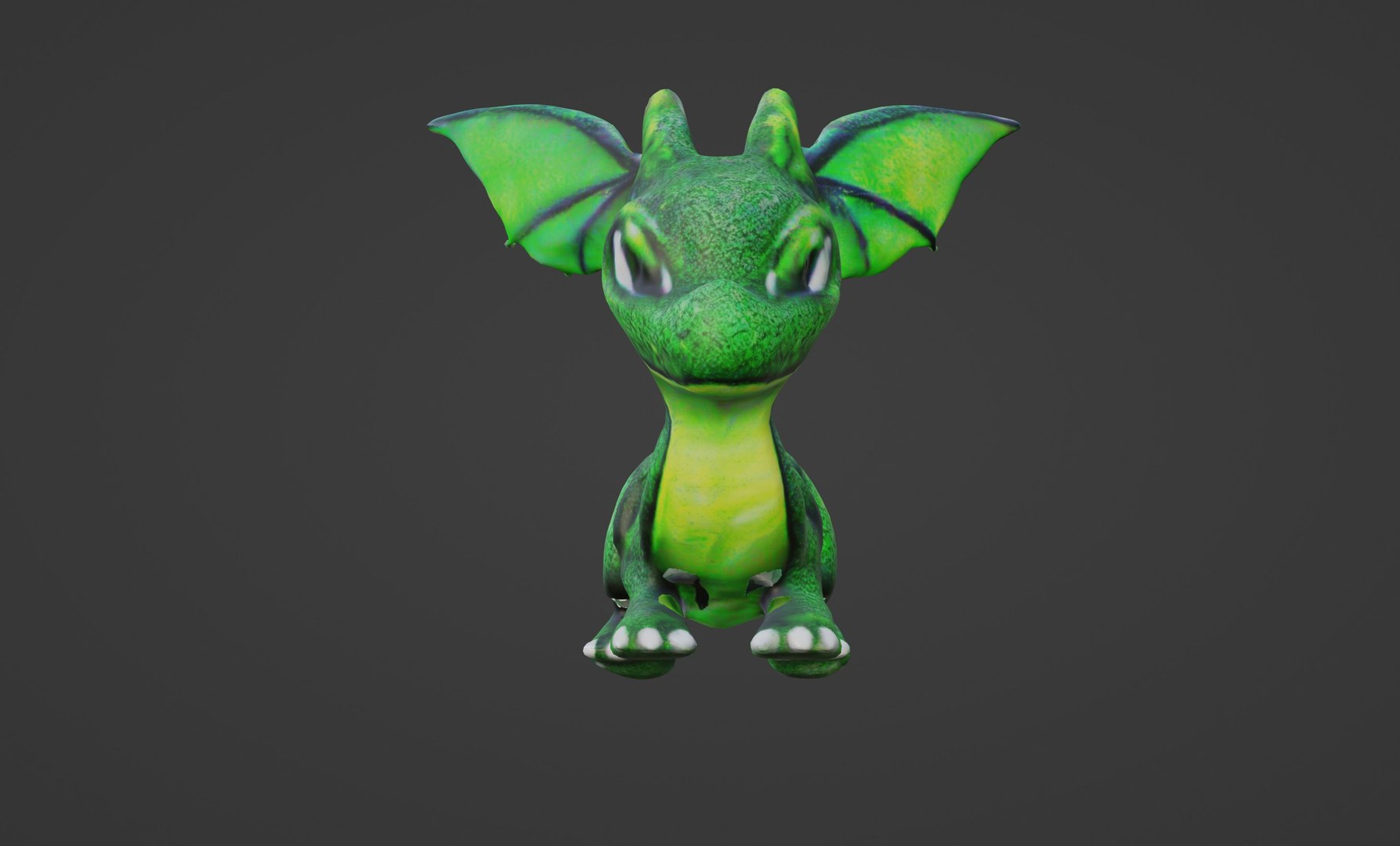 Symbol - Small Green Dragon 3D Model 3D Model - TurboSquid 2175202