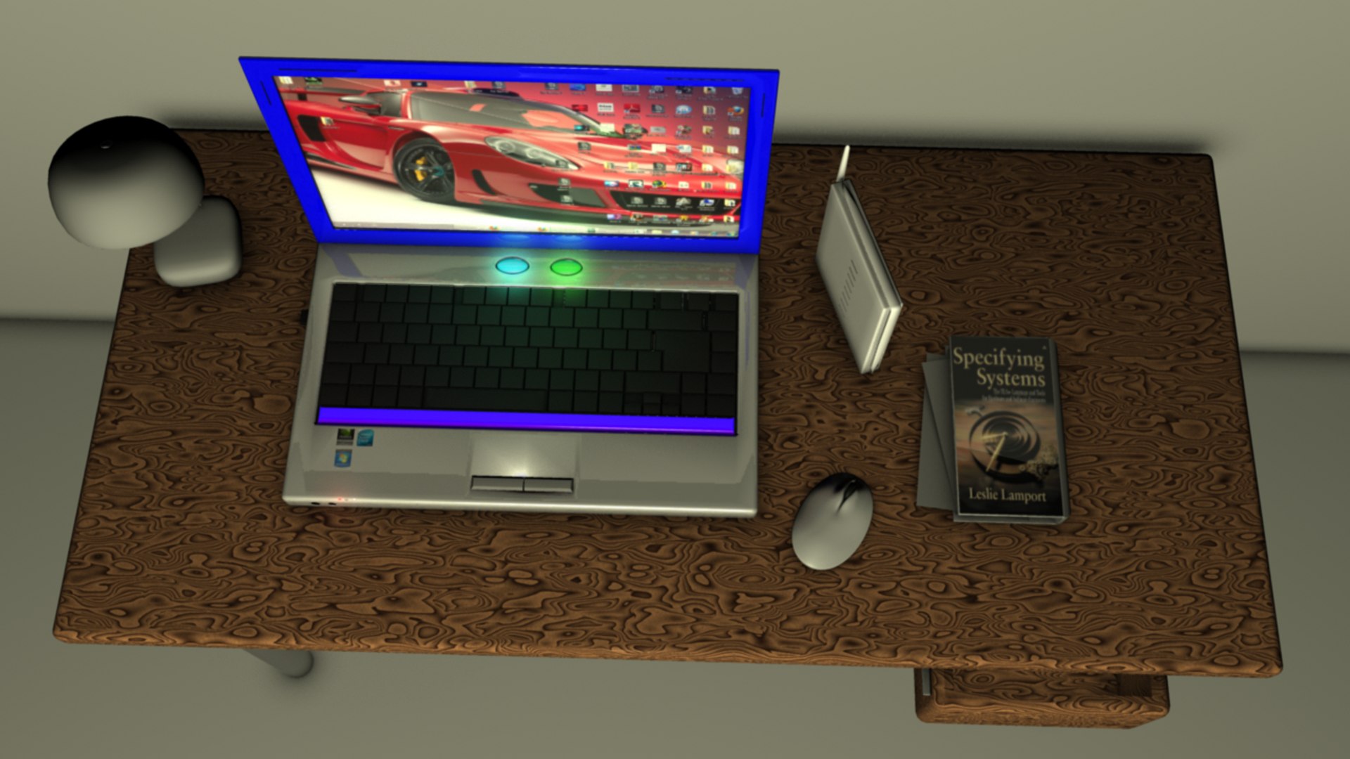 Laptop Table 3d Model