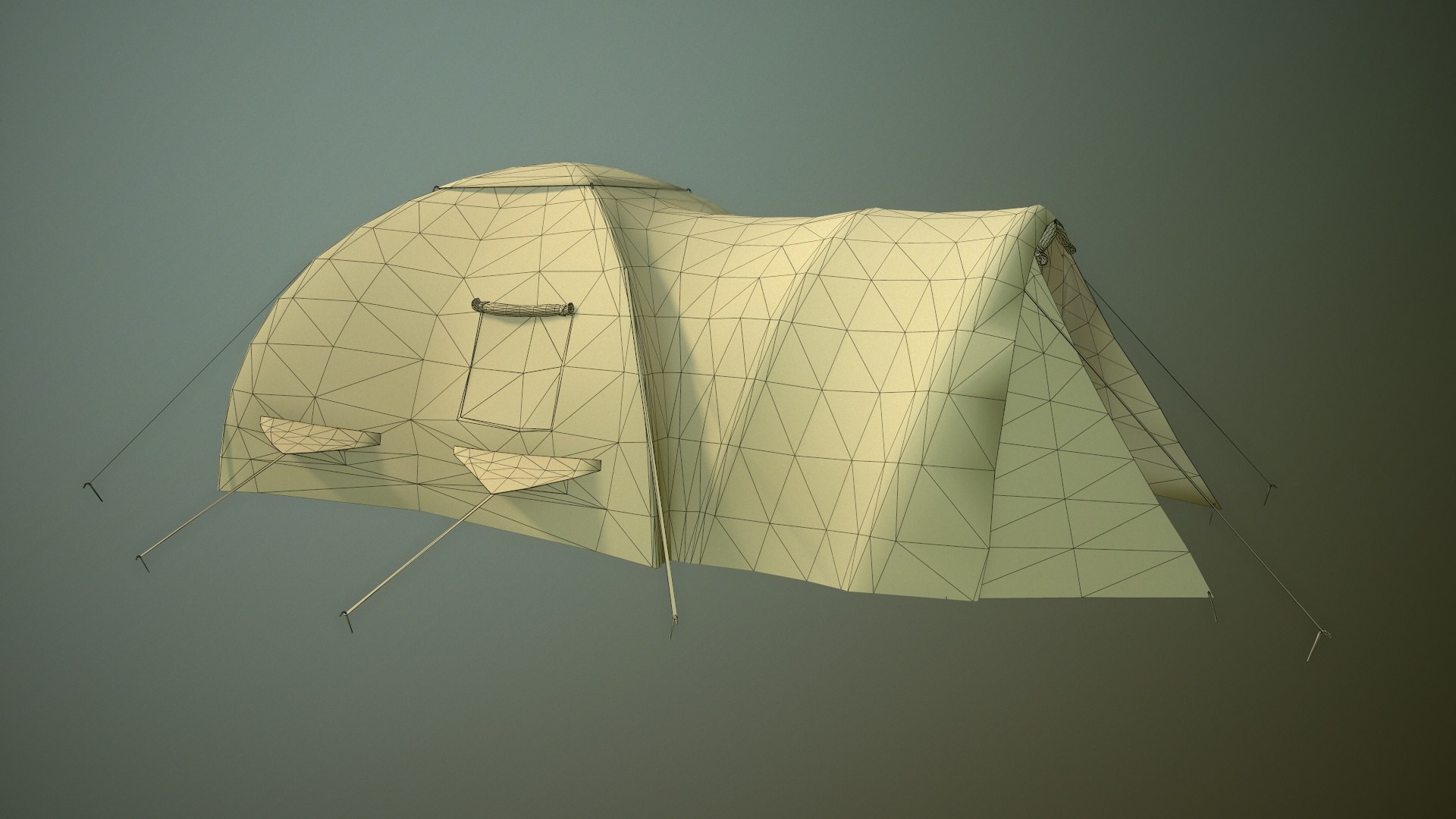 3D Big Tent Low-poly 3d Model - TurboSquid 1731144
