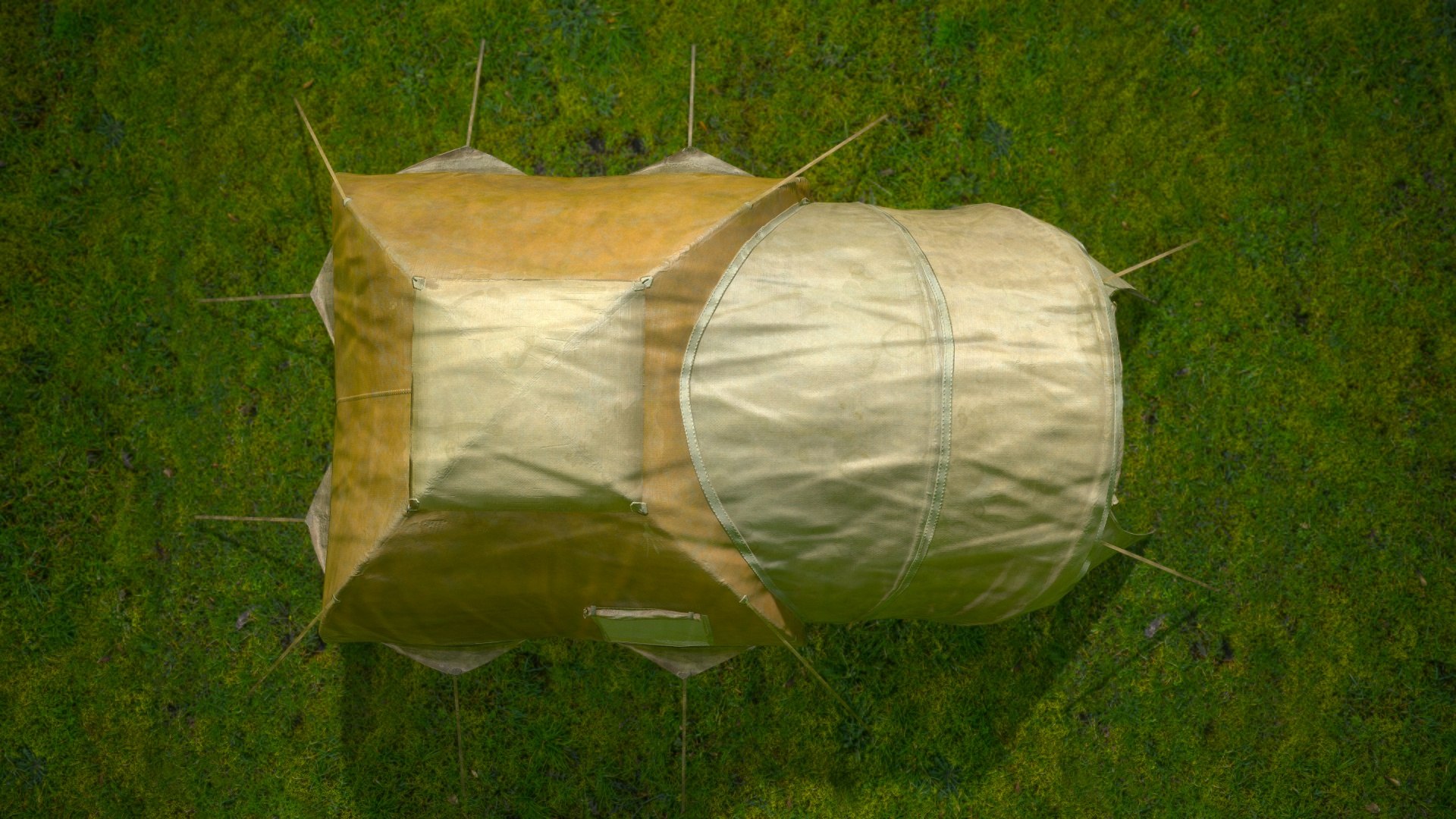 3D Big Tent Low-poly 3d Model - TurboSquid 1731144
