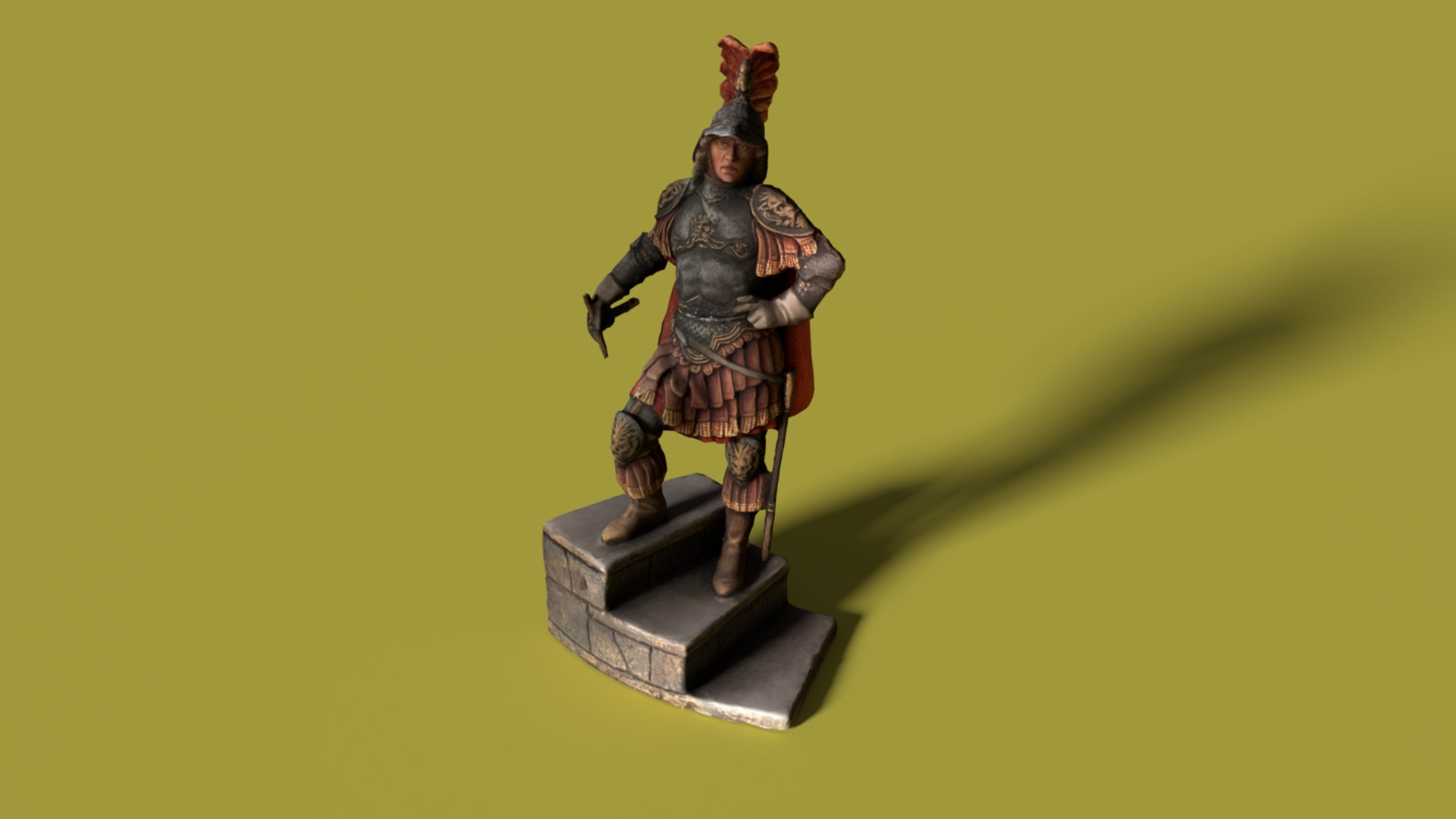 Decorative Medieval Knight Statue 3D Model - TurboSquid 1207250