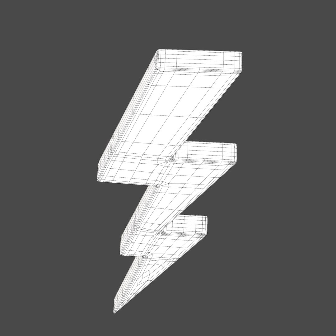 3D Bolt Icon Model - TurboSquid 1884724
