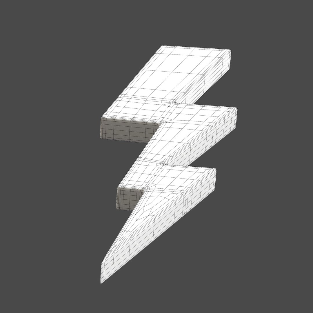 3D Bolt Icon Model - TurboSquid 1884724