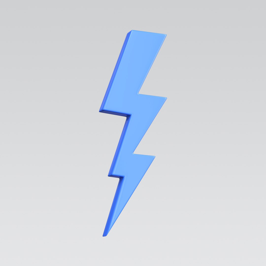 3D Bolt Icon Model - TurboSquid 1884724
