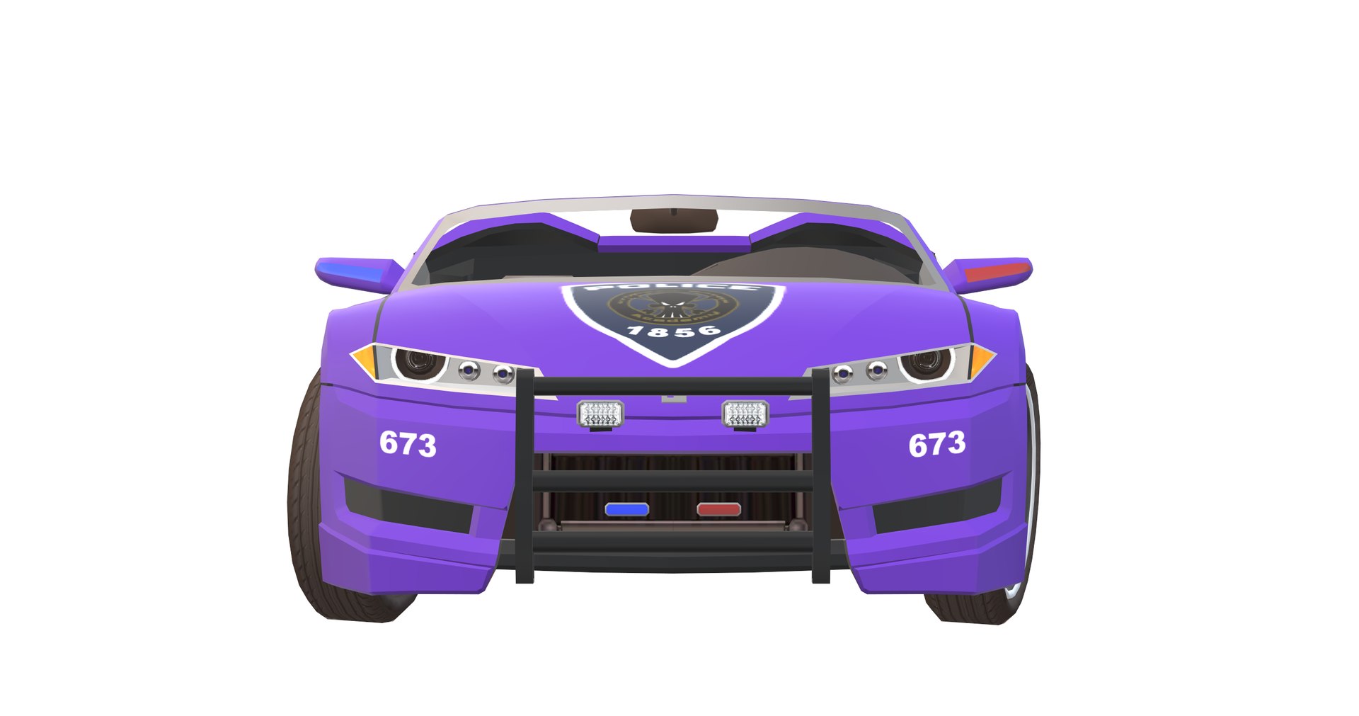 3D Shift Cop Purple Car Model - TurboSquid 1489275