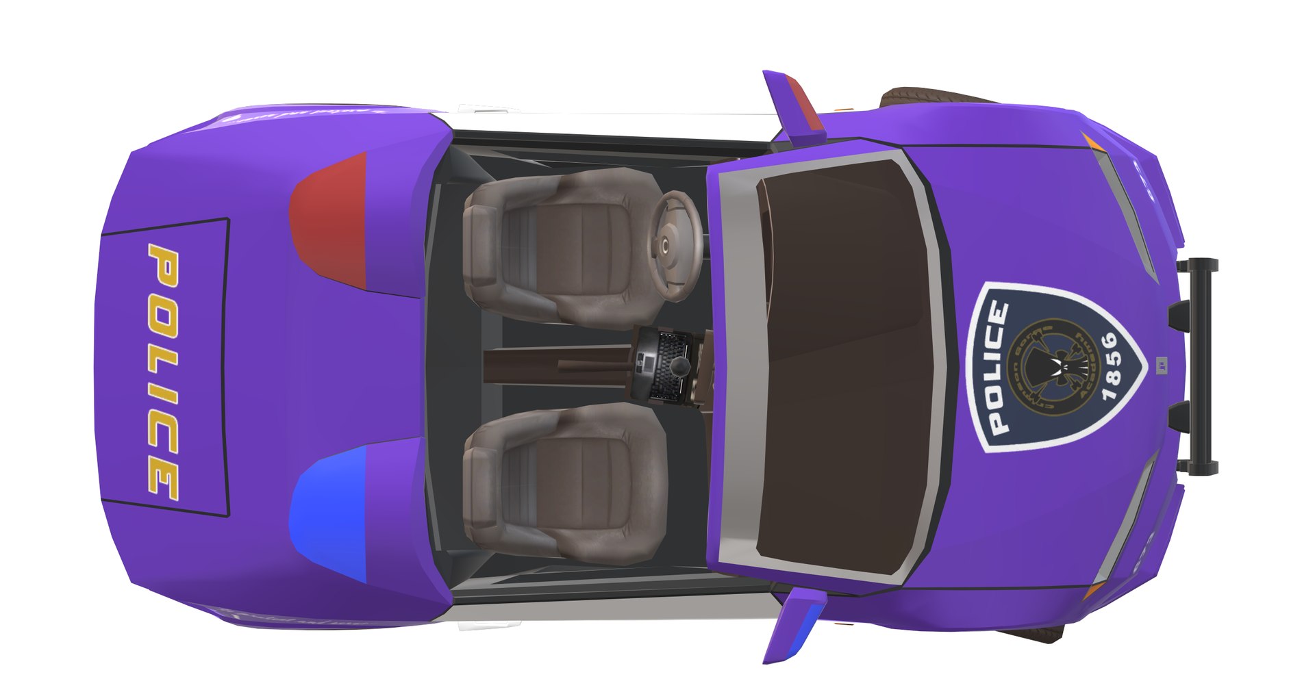3D Shift Cop Purple Car Model - TurboSquid 1489275
