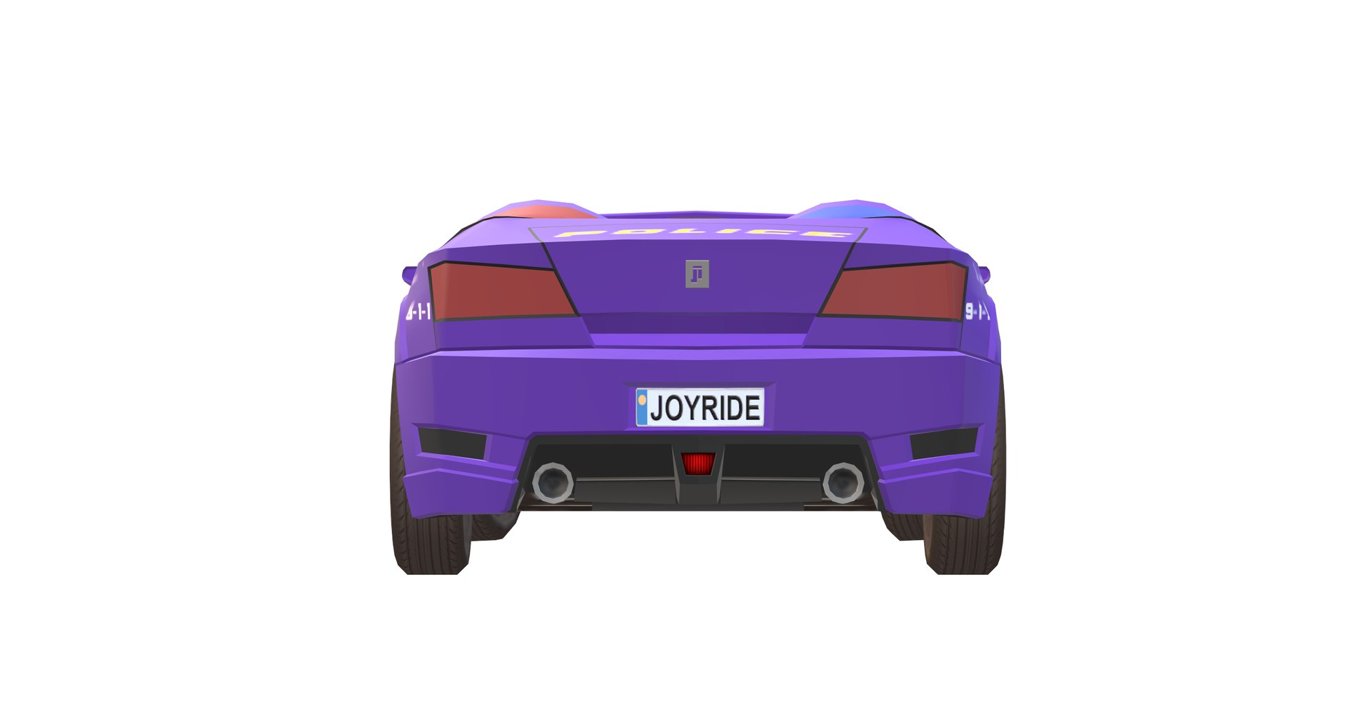 3D Shift Cop Purple Car Model - TurboSquid 1489275