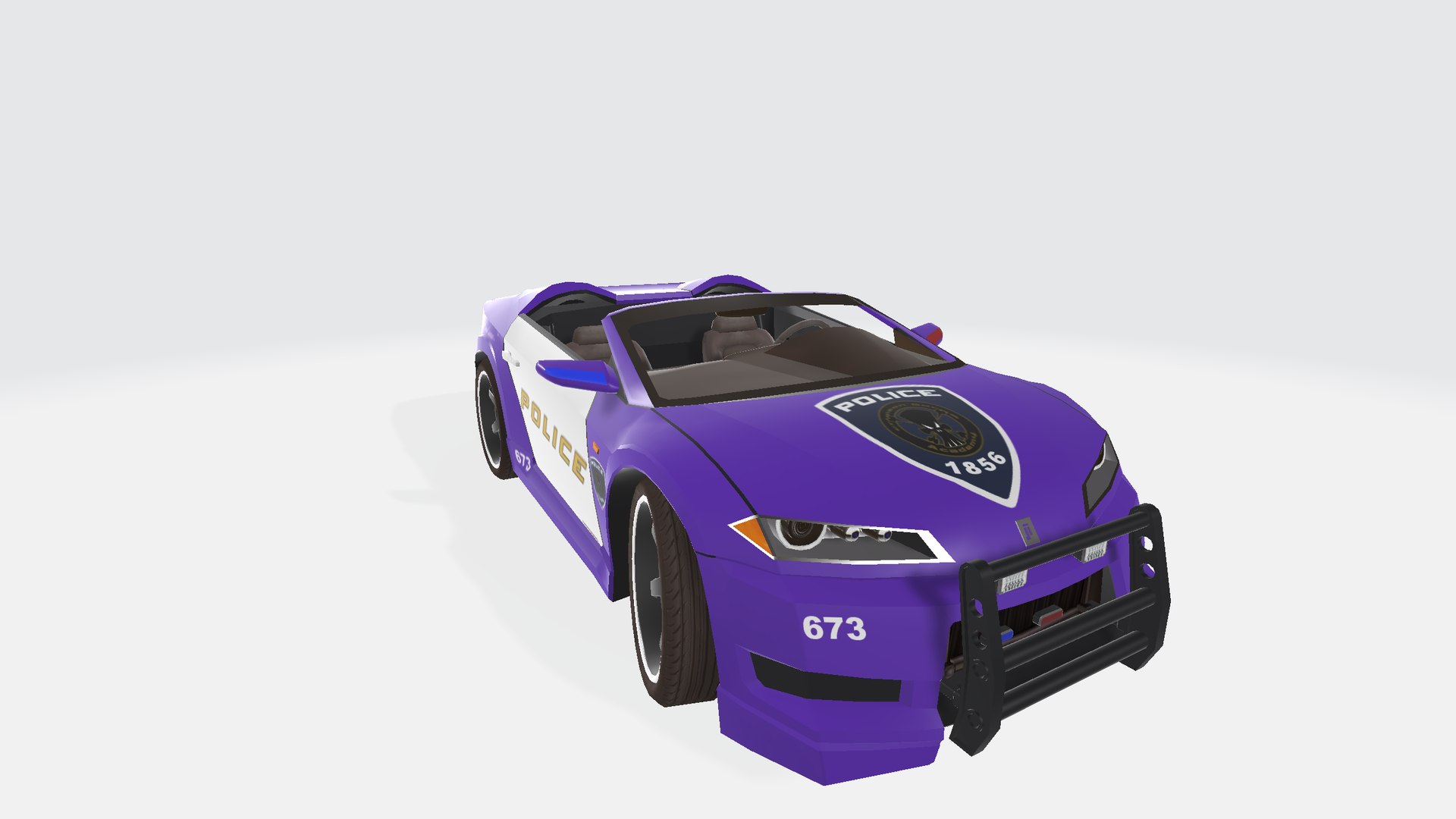 3D Shift Cop Purple Car Model - TurboSquid 1489275