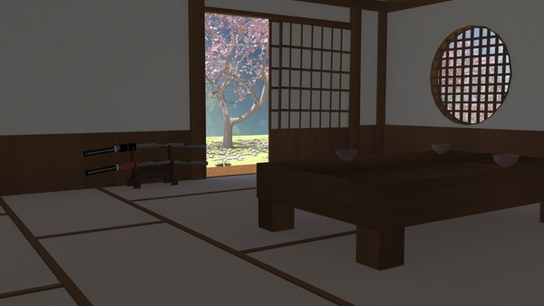 japanese room 3d model