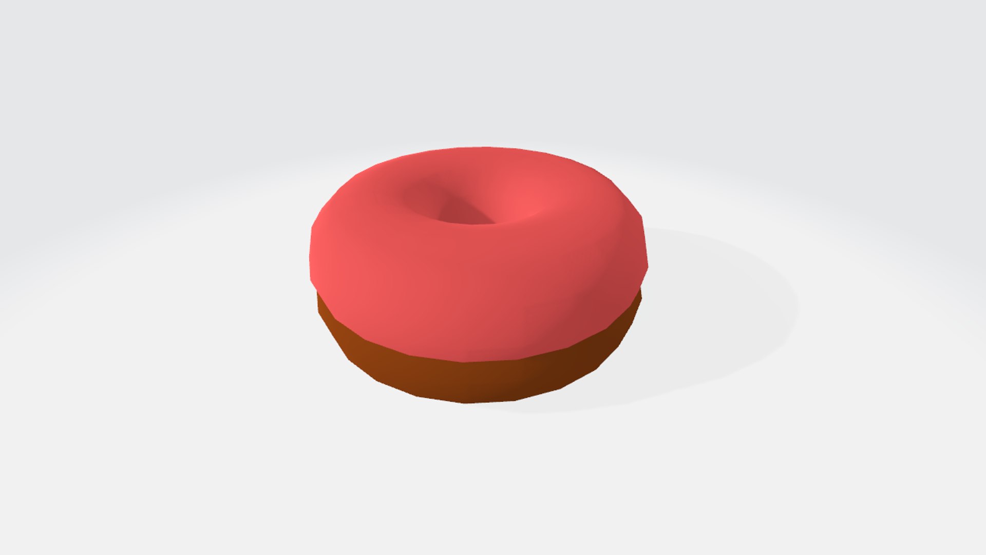Low-poly donut doughnut food 3D model - TurboSquid 1540797