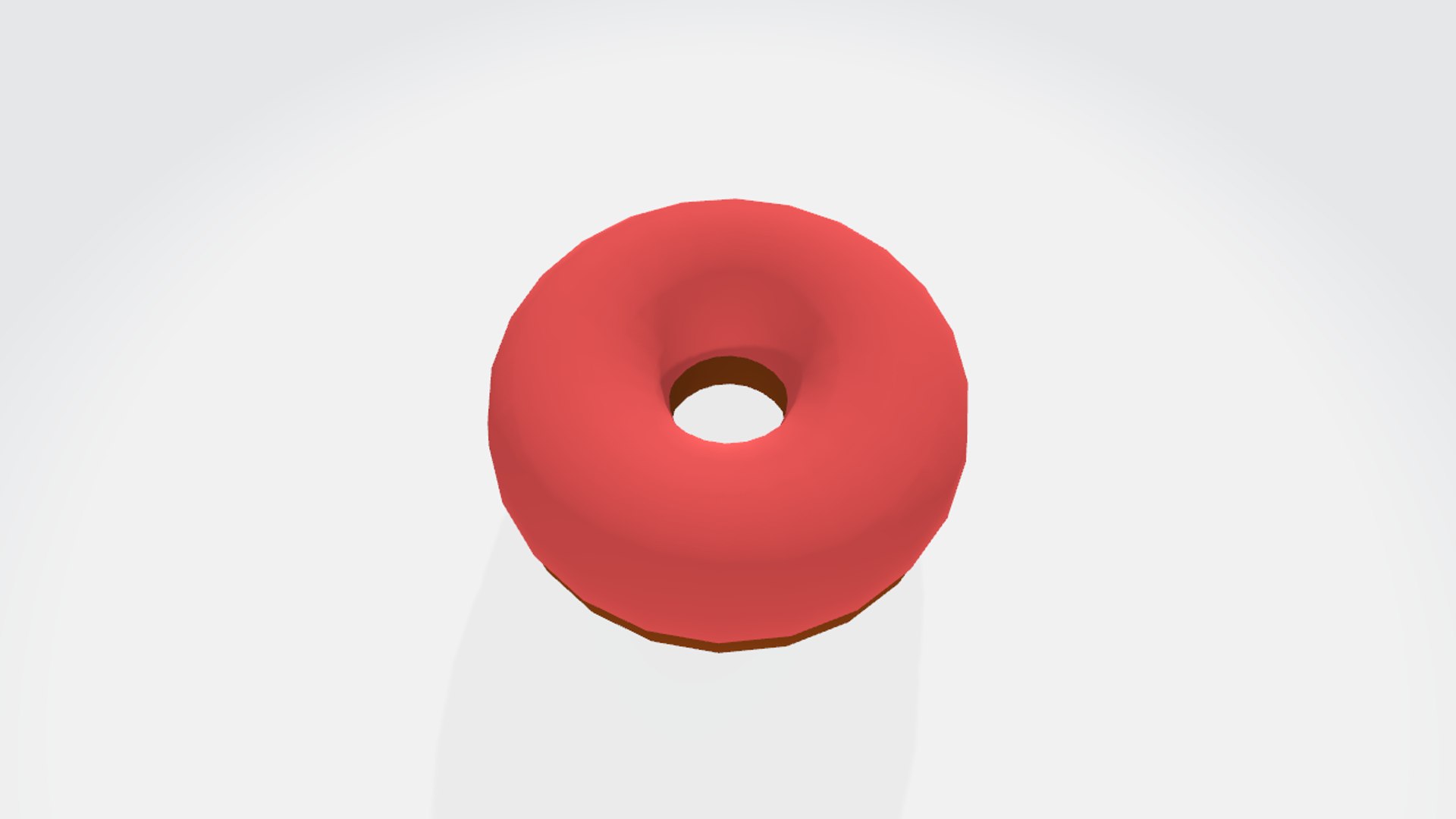 Low-poly donut doughnut food 3D model - TurboSquid 1540797