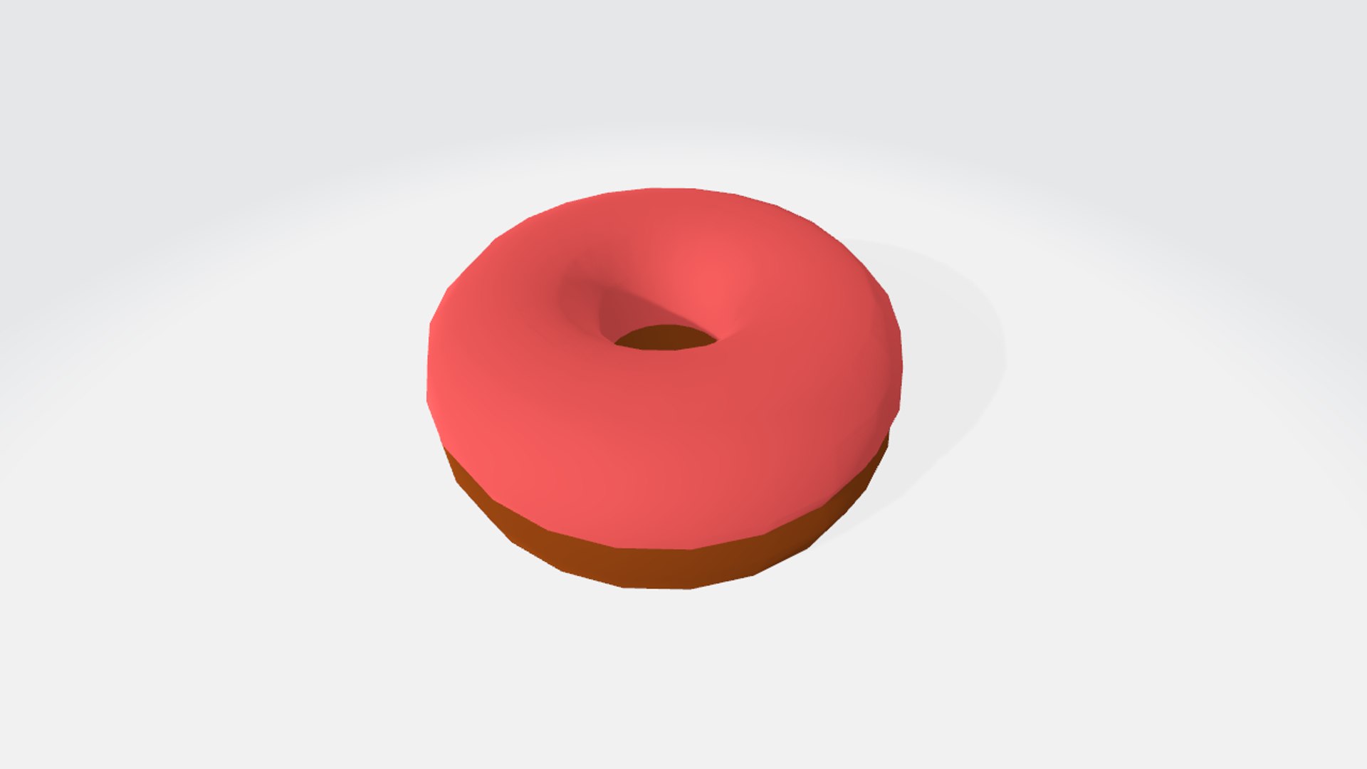 Low-poly donut doughnut food 3D model - TurboSquid 1540797