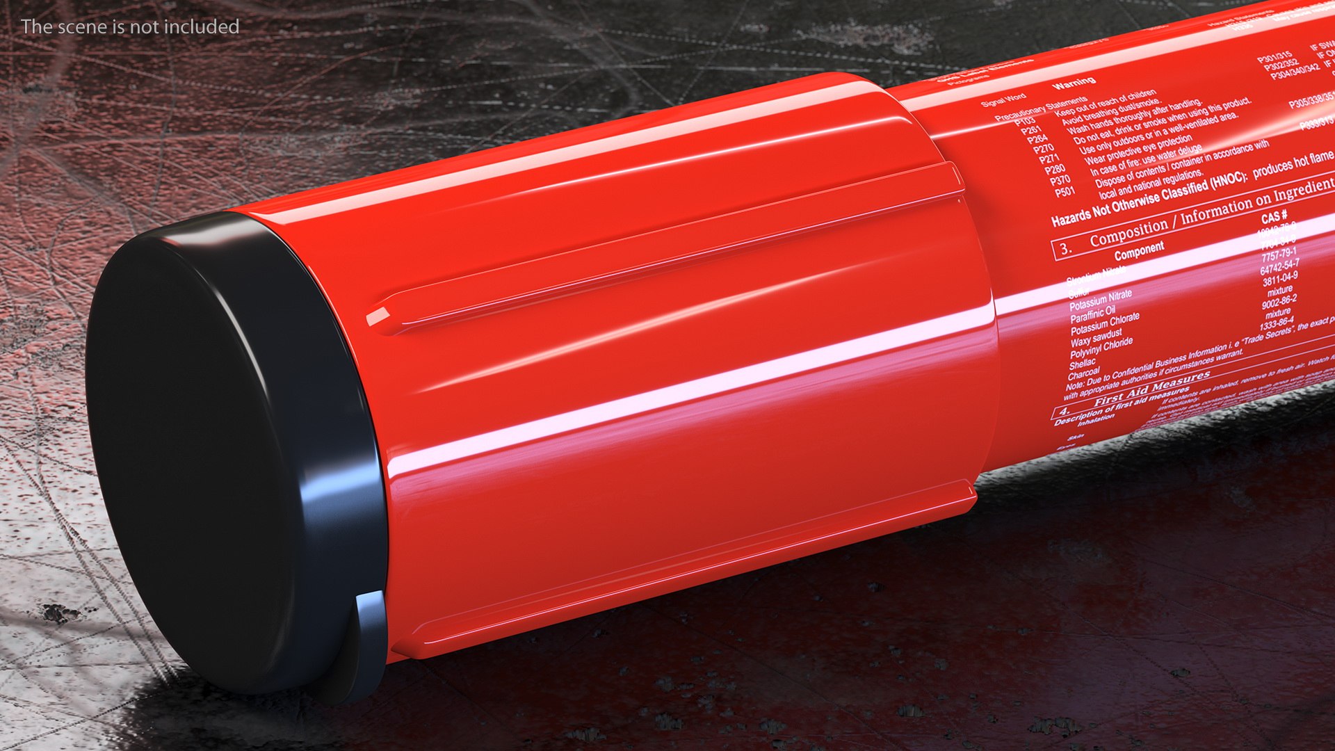 Hand Held Marine Red Signal Flare 3D Model - TurboSquid 1785471