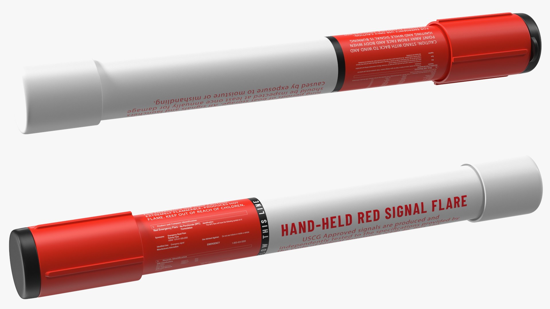 Hand Held Marine Red Signal Flare 3D Model - TurboSquid 1785471