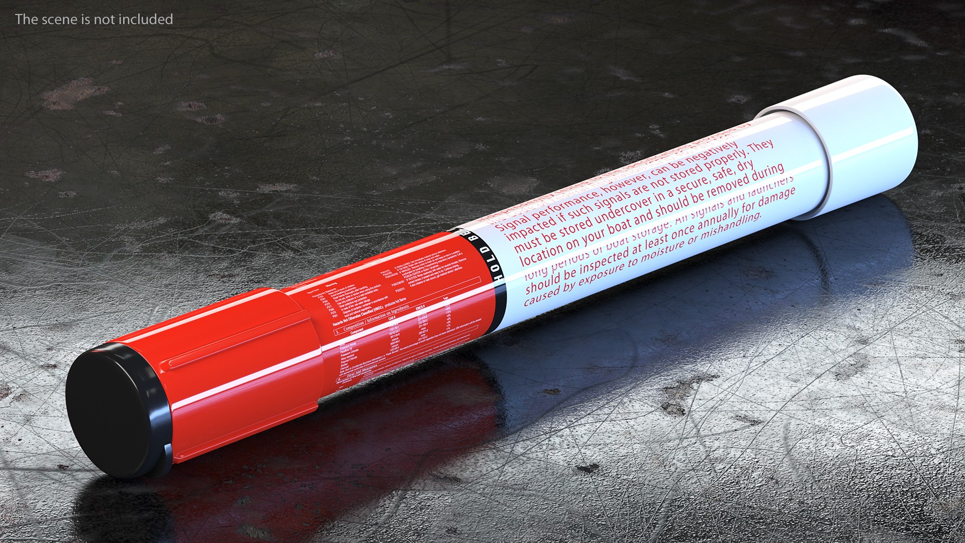 Hand Held Marine Red Signal Flare 3D Model - TurboSquid 1785471