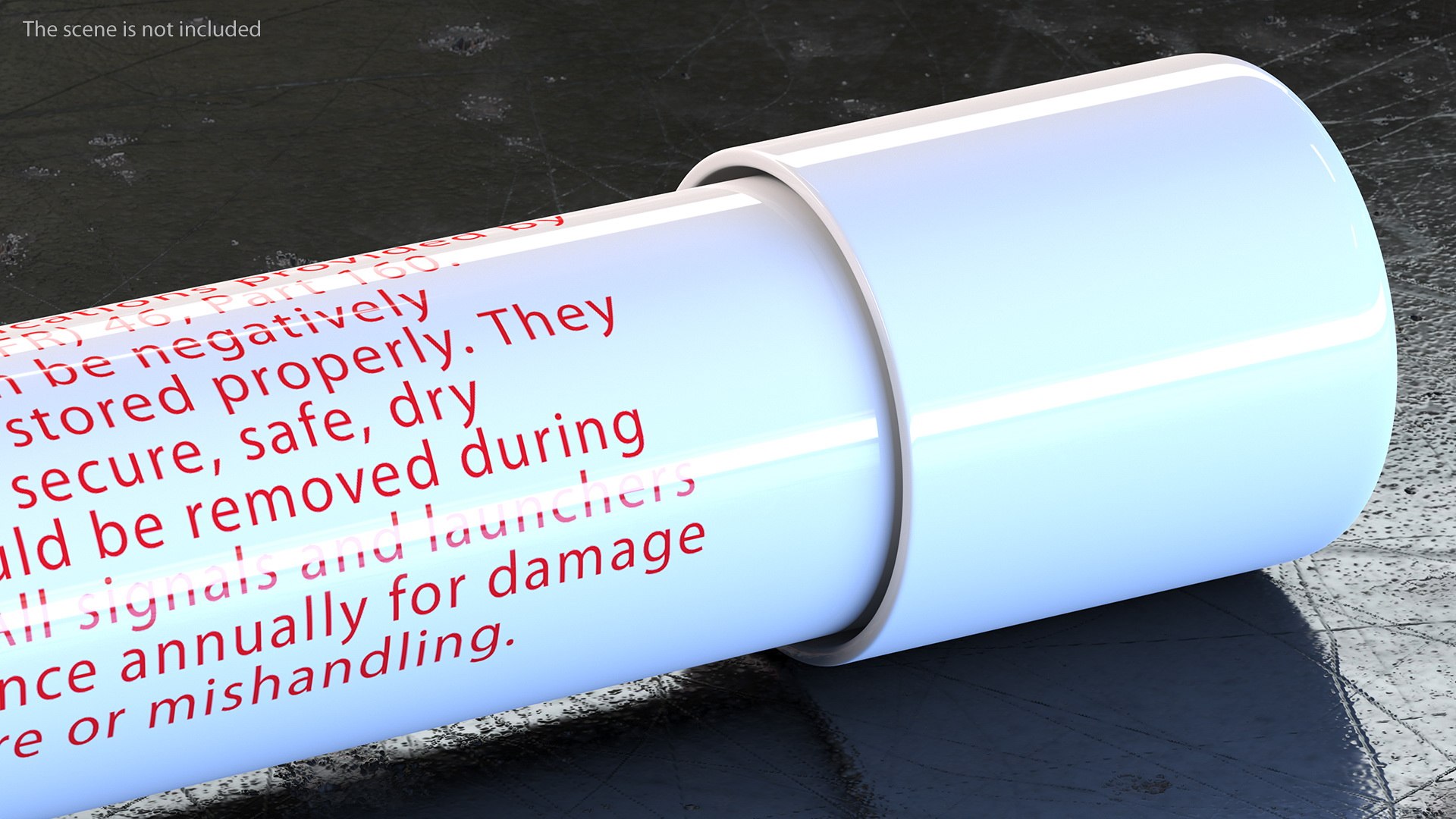 Hand Held Marine Red Signal Flare 3D Model - TurboSquid 1785471