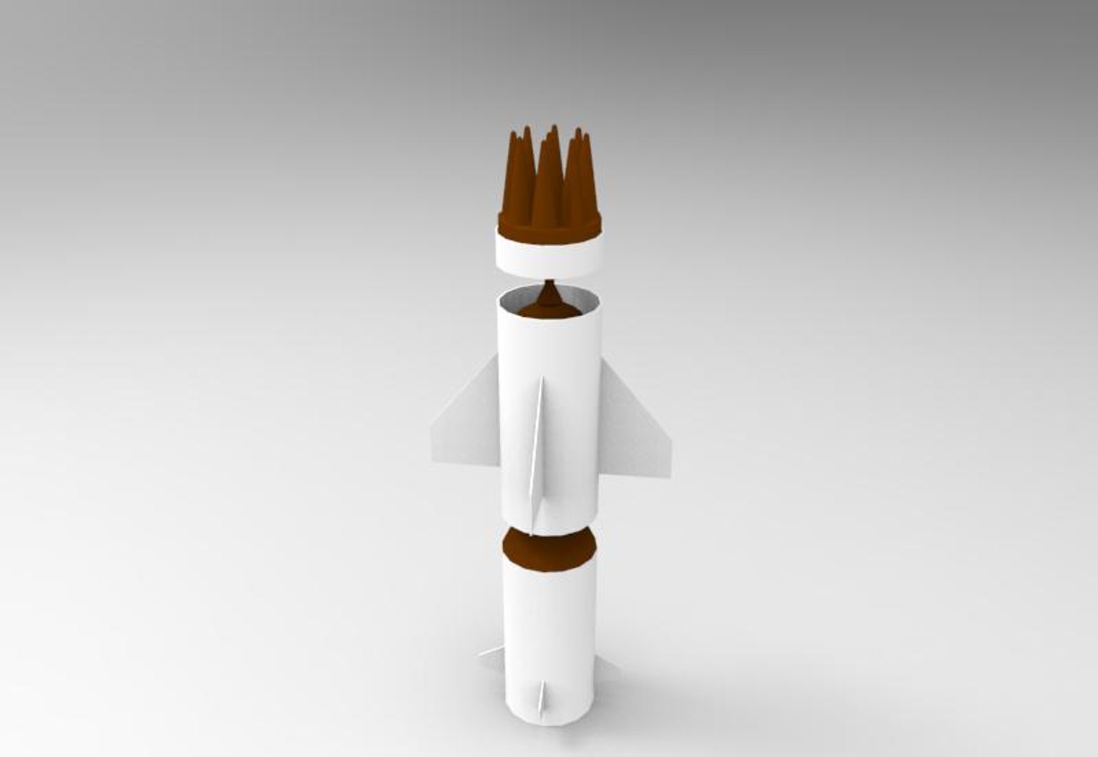 Deconstructed Missile Internal Components 3D Model - TurboSquid 1197972