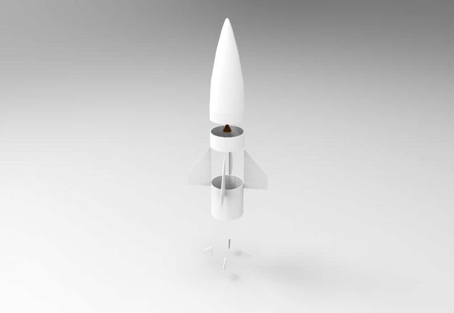 Deconstructed Missile Internal Components 3D Model - TurboSquid 1197972