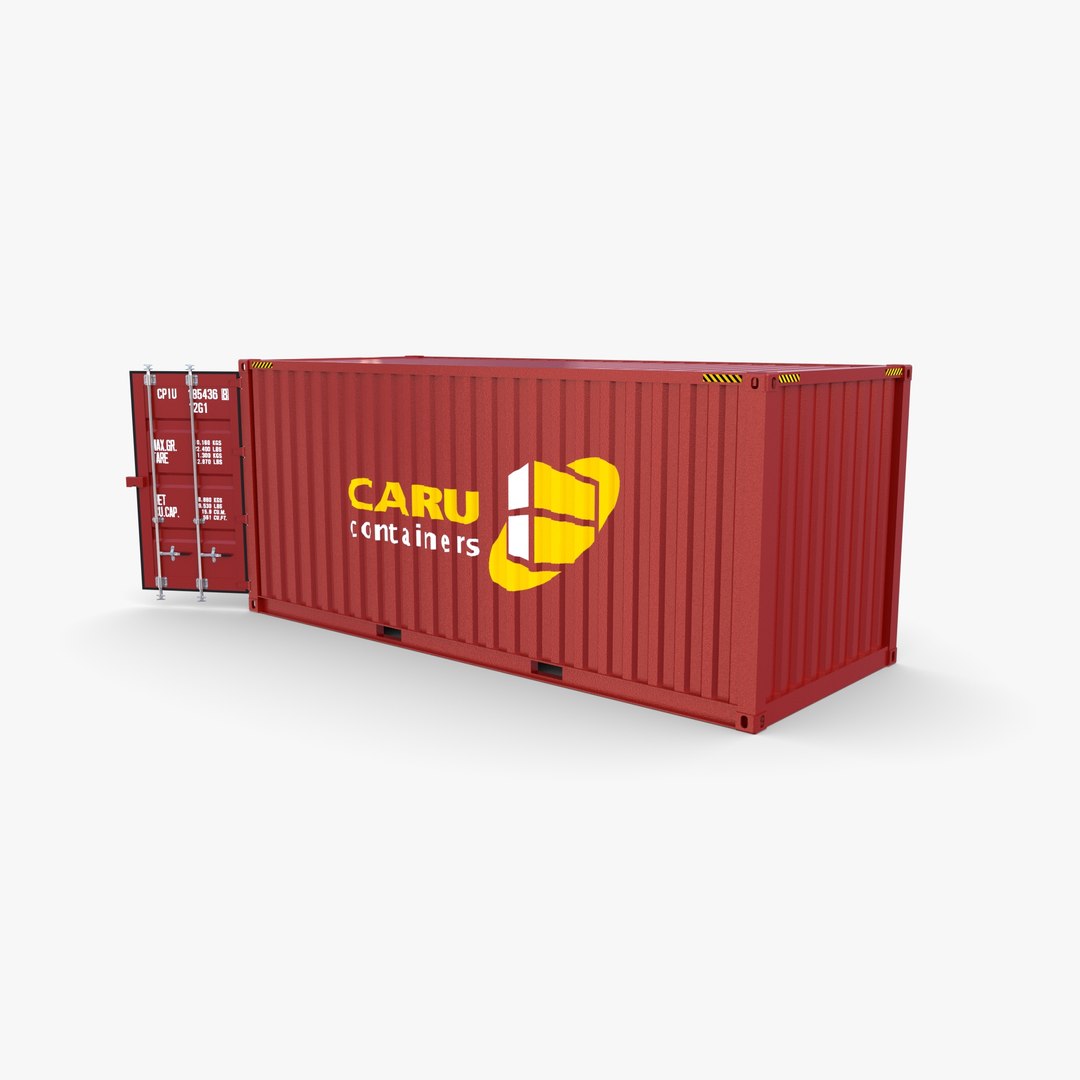 20ft Shipping Container Caru v2 model - TurboSquid 1835488