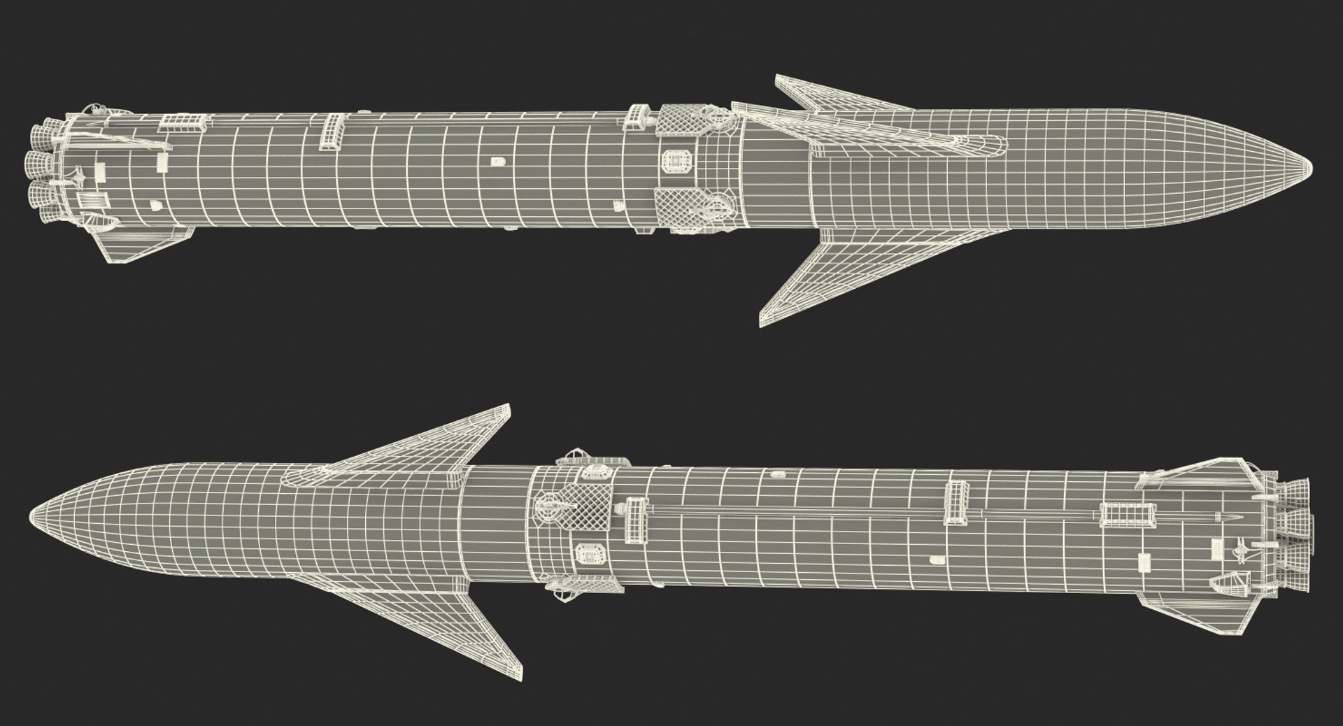 3D Model Heavy Starship Booster - TurboSquid 1394249