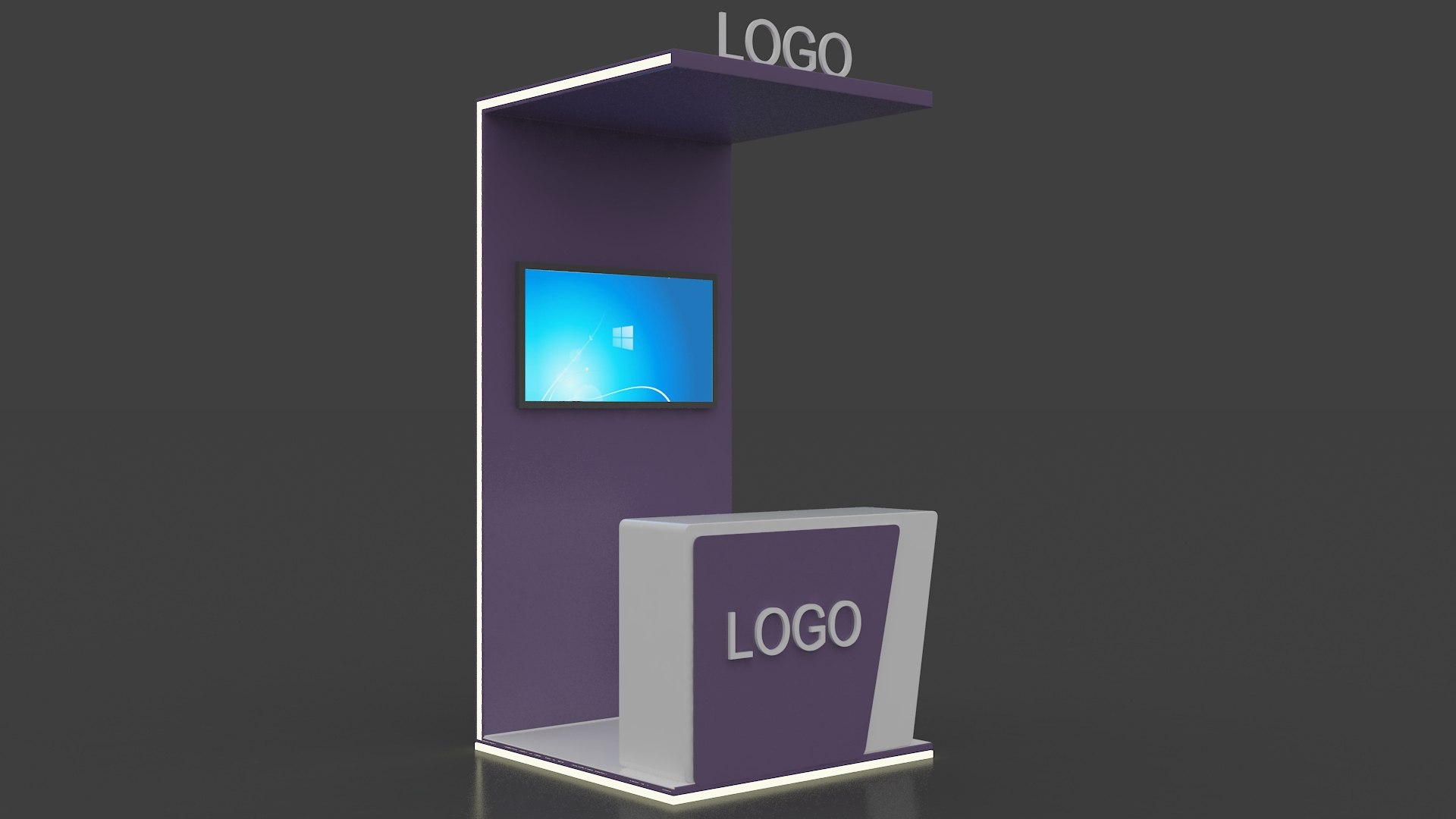 Free 3D Exhibition Booth Model - TurboSquid 2226147