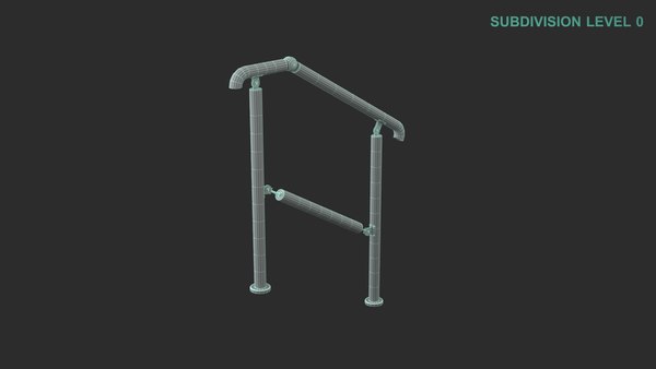 Steel Railing 3D model - TurboSquid 1997298