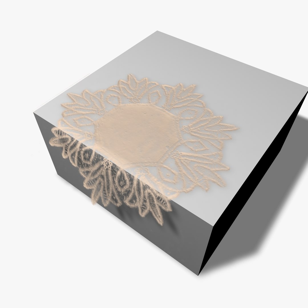 3d lace doily model