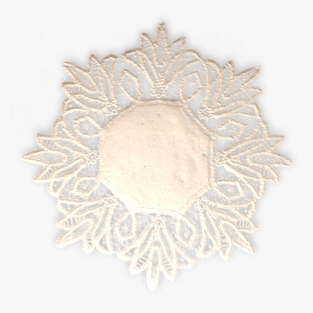 3d lace doily model