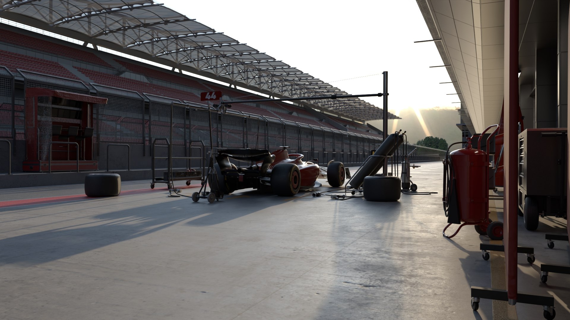 3D F1 RACING TEAM PIT STOP AREA 2 - TurboSquid 2347510