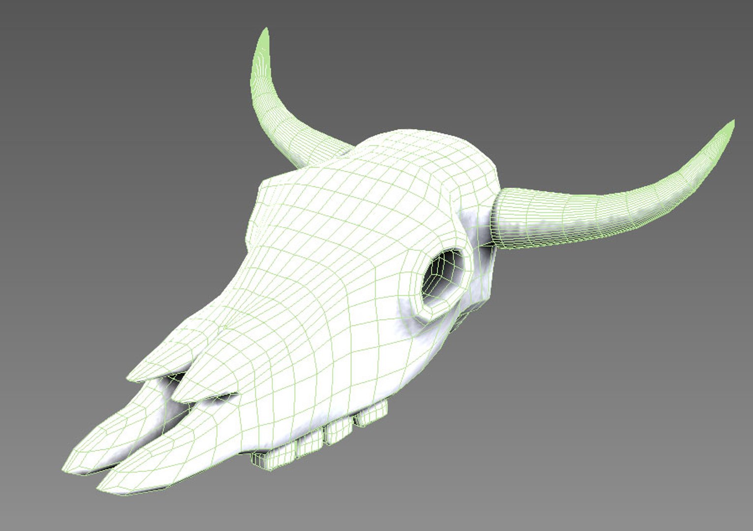 Cow Skull 3d 3ds