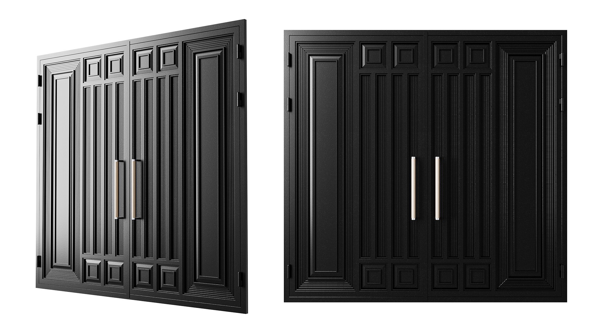 3D Gate Black Loft 01 - TurboSquid 2260010