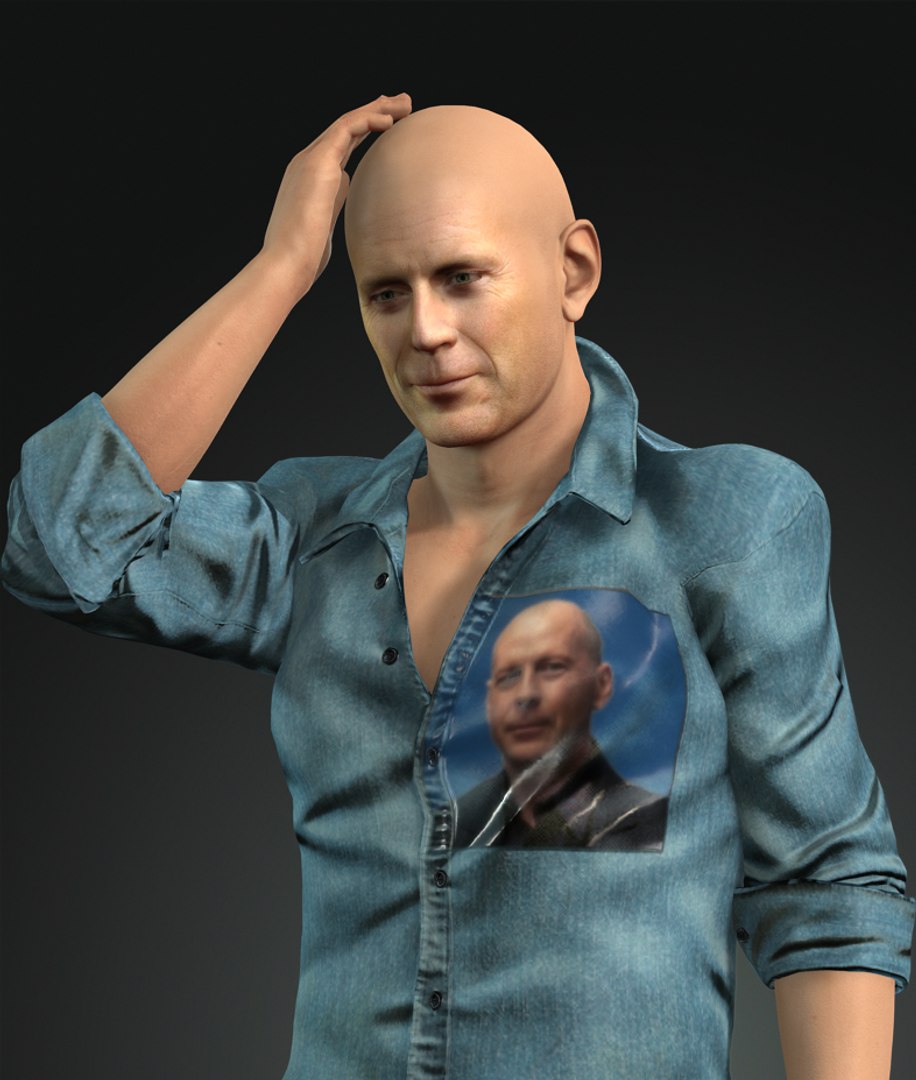 3D Model Character Design Actor Bruce - TurboSquid 1533952