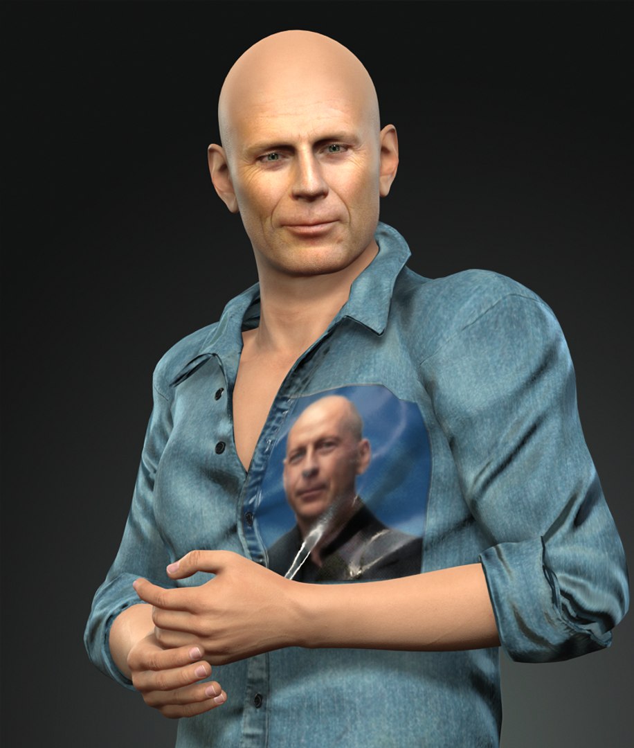 3D Model Character Design Actor Bruce - TurboSquid 1533952