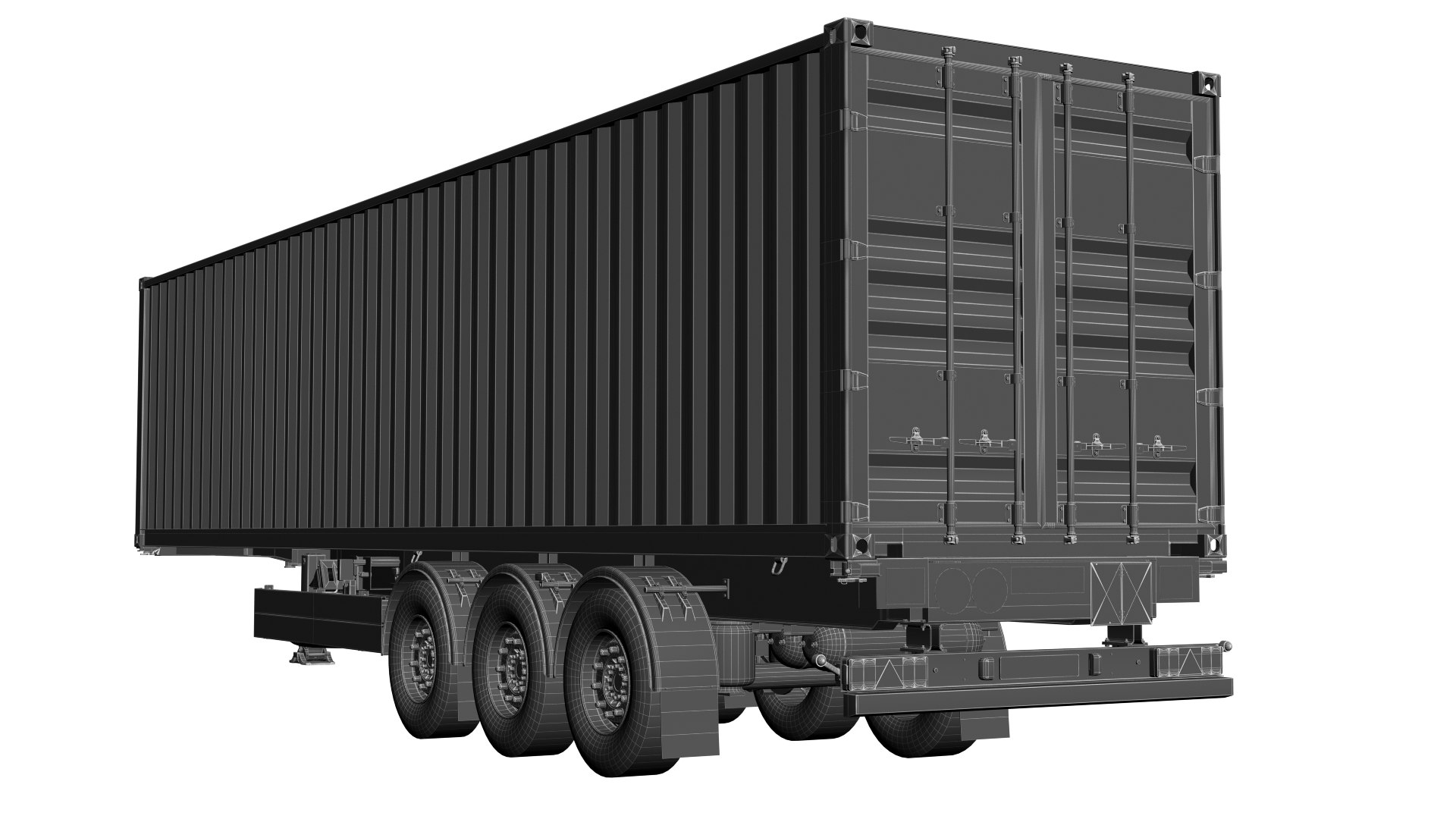 Container Trailer MAERSK 3D Model - TurboSquid 1857811
